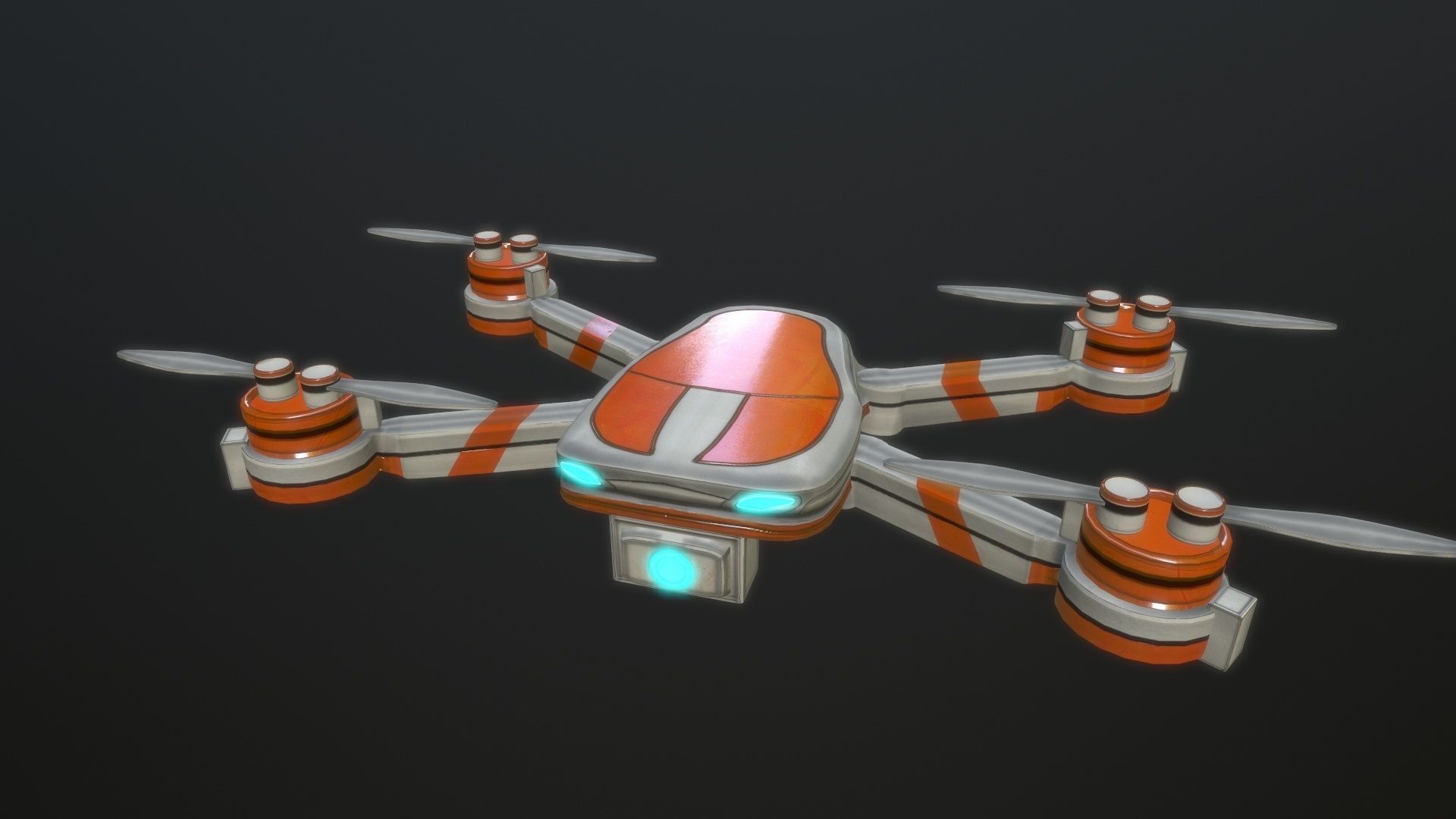 3D model Drone VR / AR / low-poly | CGTrader
