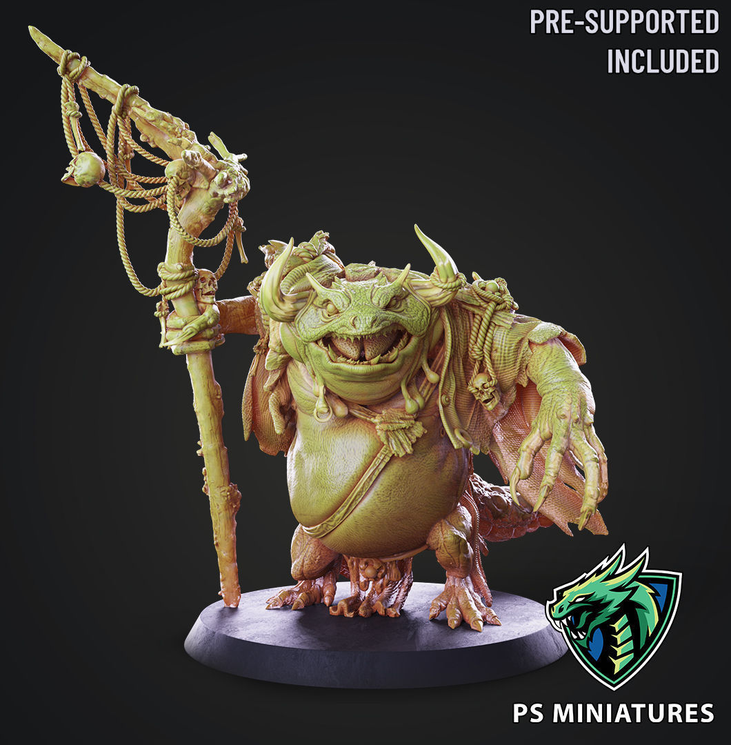 Green Slaad Lizardman - Bundle 3D model 3D printable | CGTrader