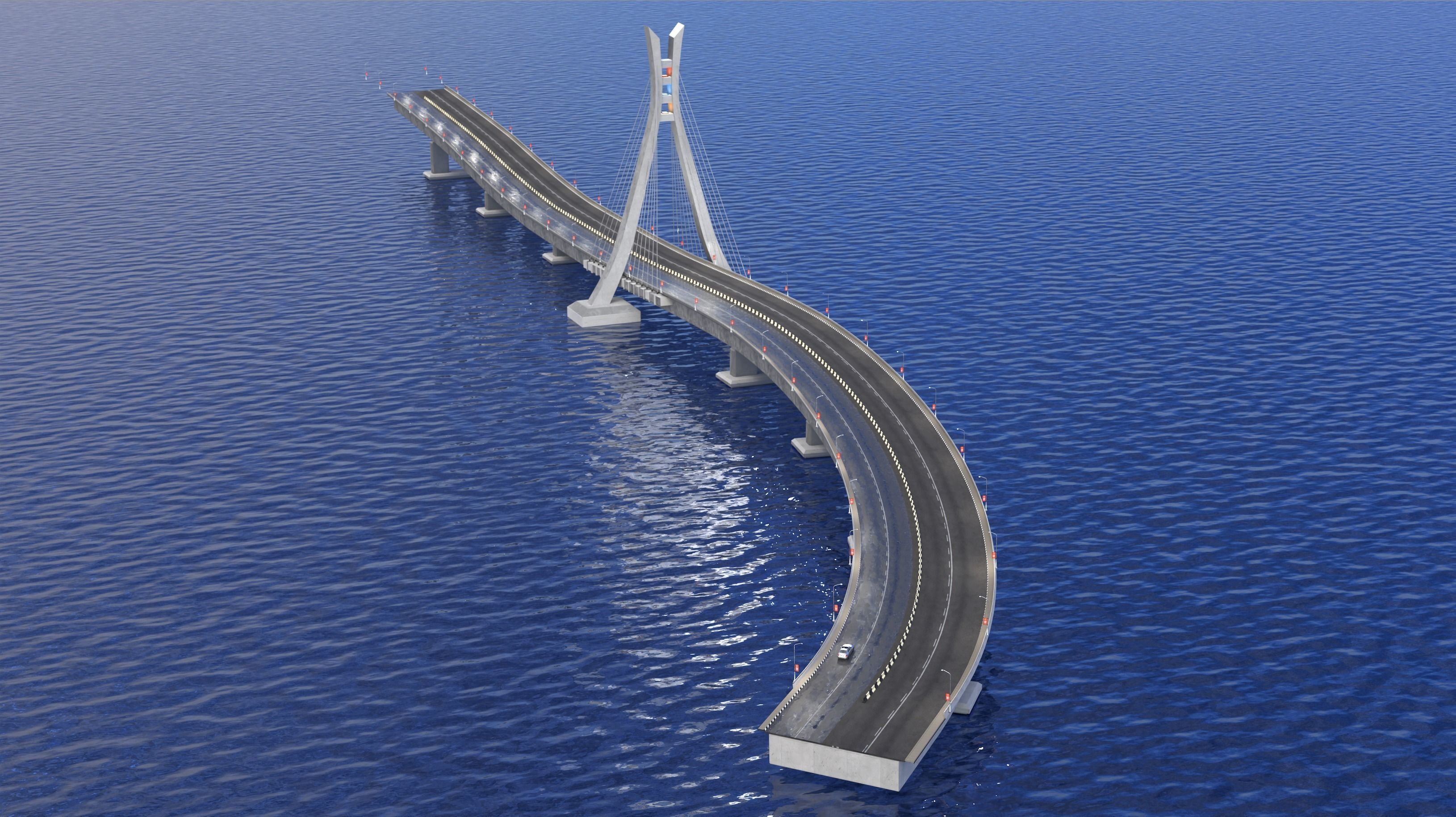 Lekki Bridge Lagos 3D model | CGTrader