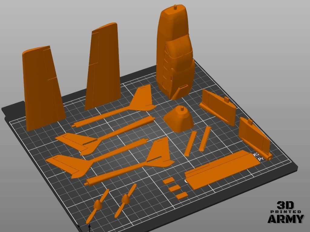 Cessna 337 Skymaster -3D printed scale model - STL files 3D model 3D ...