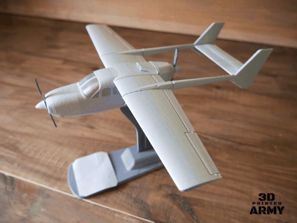 Cessna 337 Skymaster -3D printed scale model - STL files 3D model 3D ...