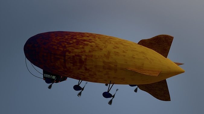 3D model Airship PBR low poly animated VR / AR / low-poly | CGTrader