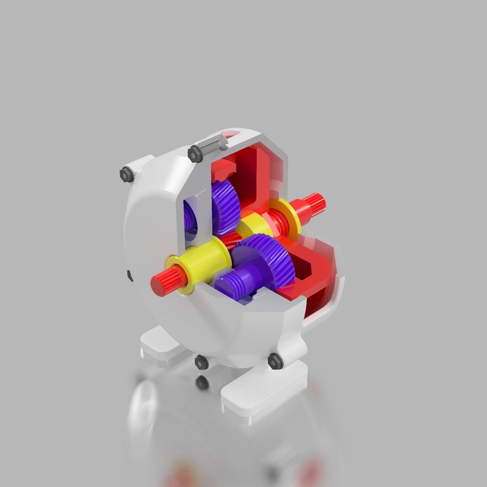 Planetary reducer prototype 3D model 3D printable | CGTrader