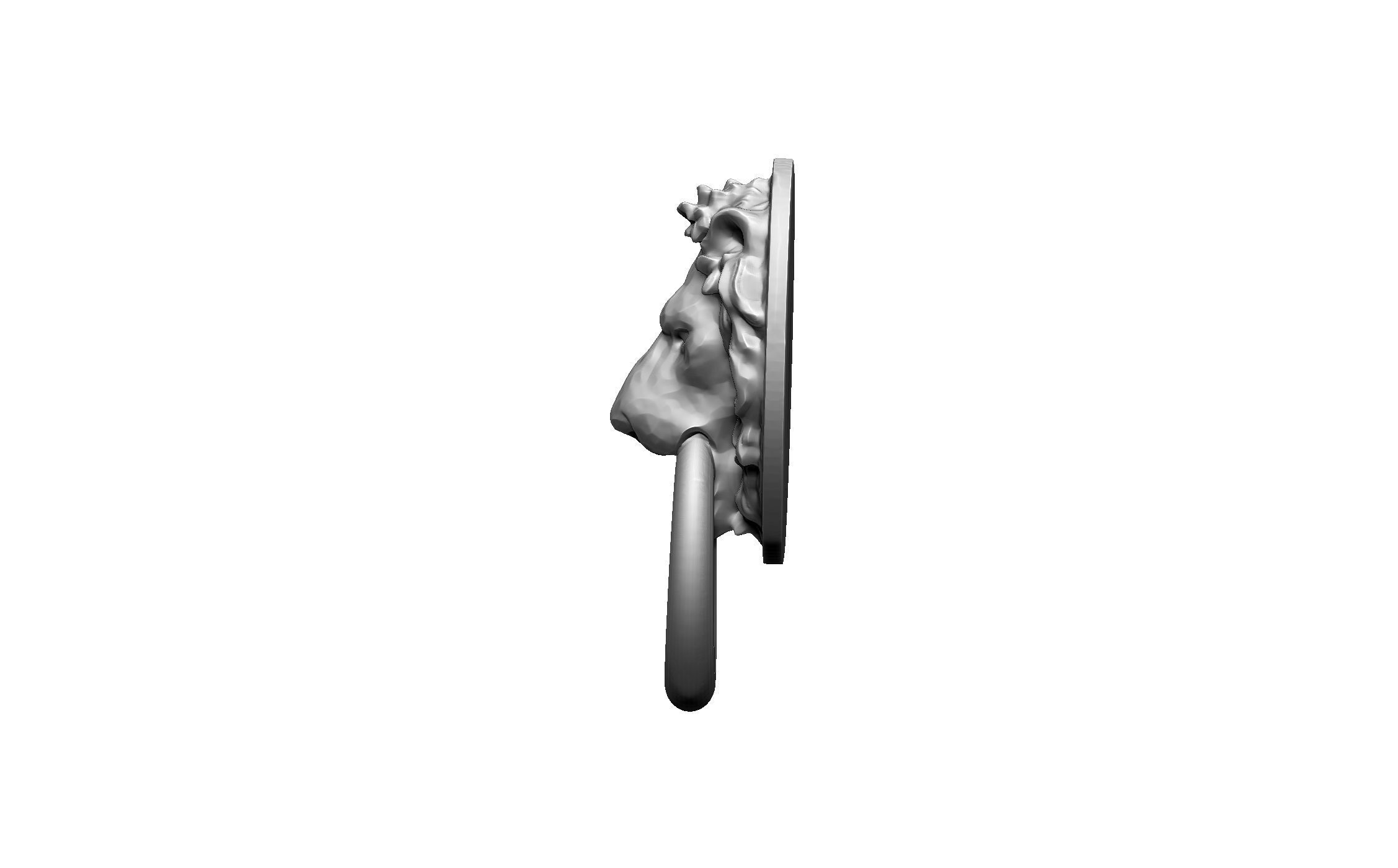 Animal head Lion Door Decoration 3D model 3D printable | CGTrader