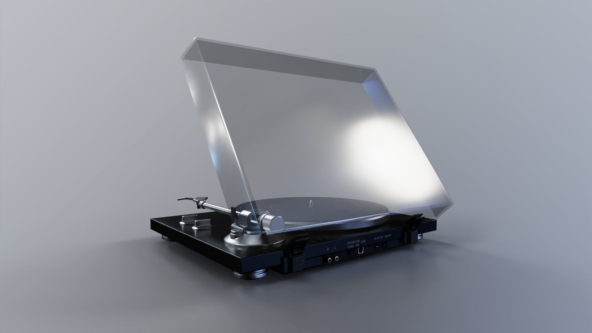 3D model Modern Vinyl Player - 4k PBR Game Ready Model VR / AR / low ...