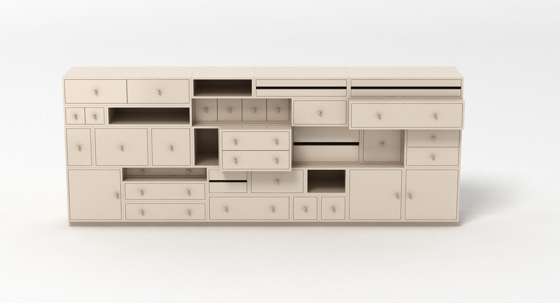 Designer Dresser Unit 3D model | CGTrader