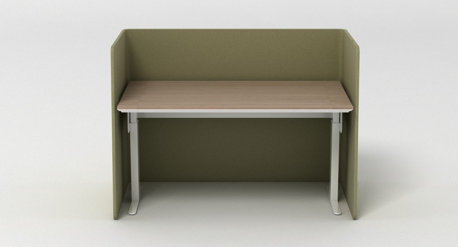 3D model Office Desk in Cubicle VR / AR / low-poly | CGTrader