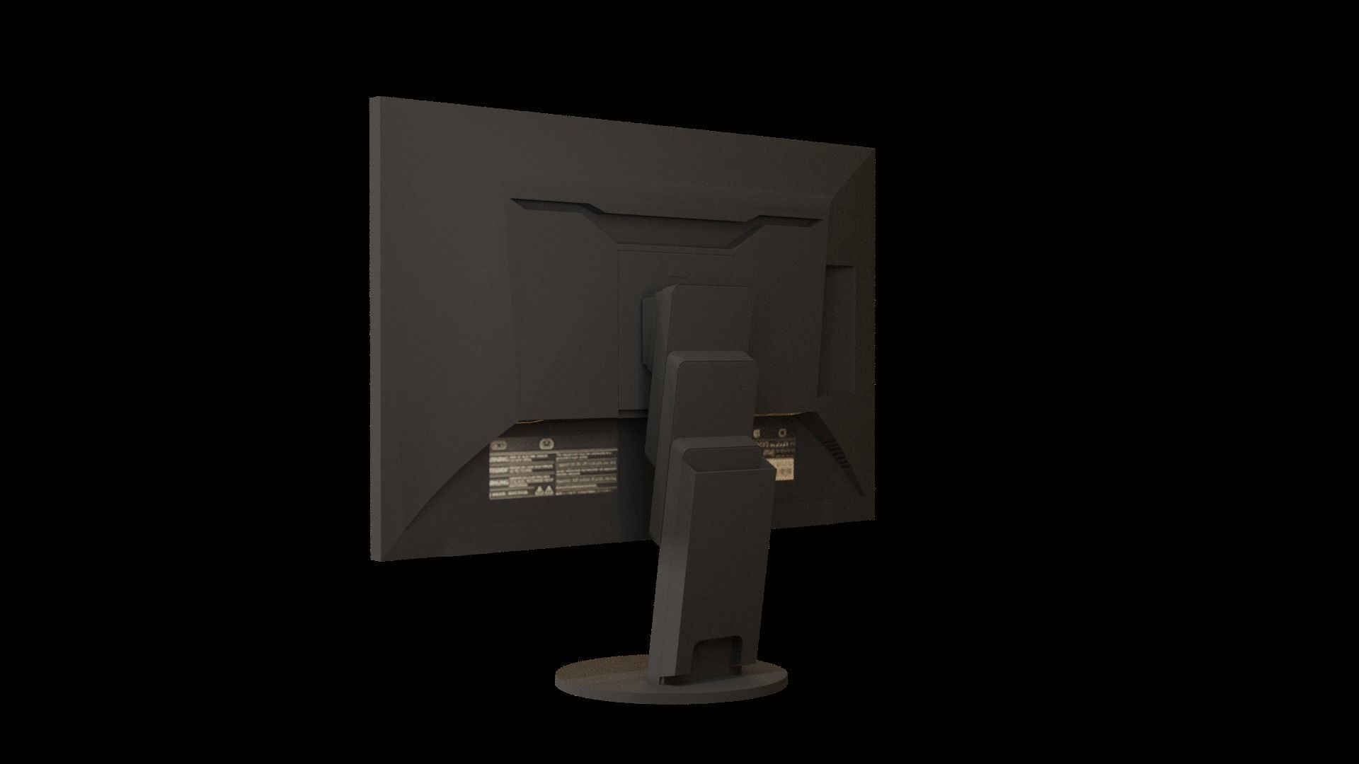 3D model The Simple Monitor VR / AR / low-poly | CGTrader