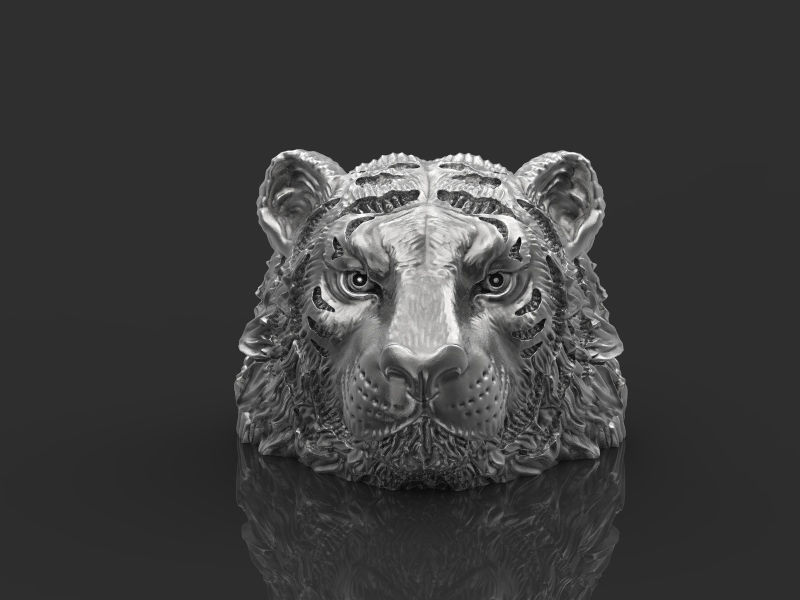 Tiger head 3d model for 3d printing 3D print model 3D model 3D ...