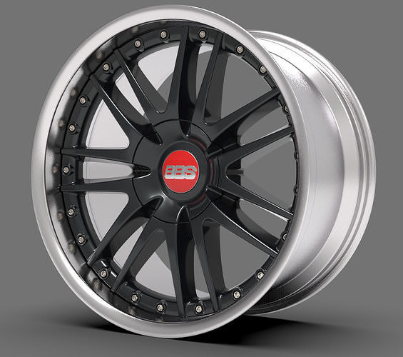 BBS multi-piece rim 10x19 1760 3D model | CGTrader