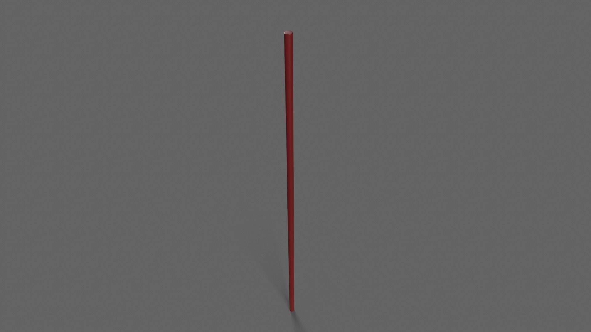 3D model PBR Wushu Stick Red VR / AR / low-poly | CGTrader