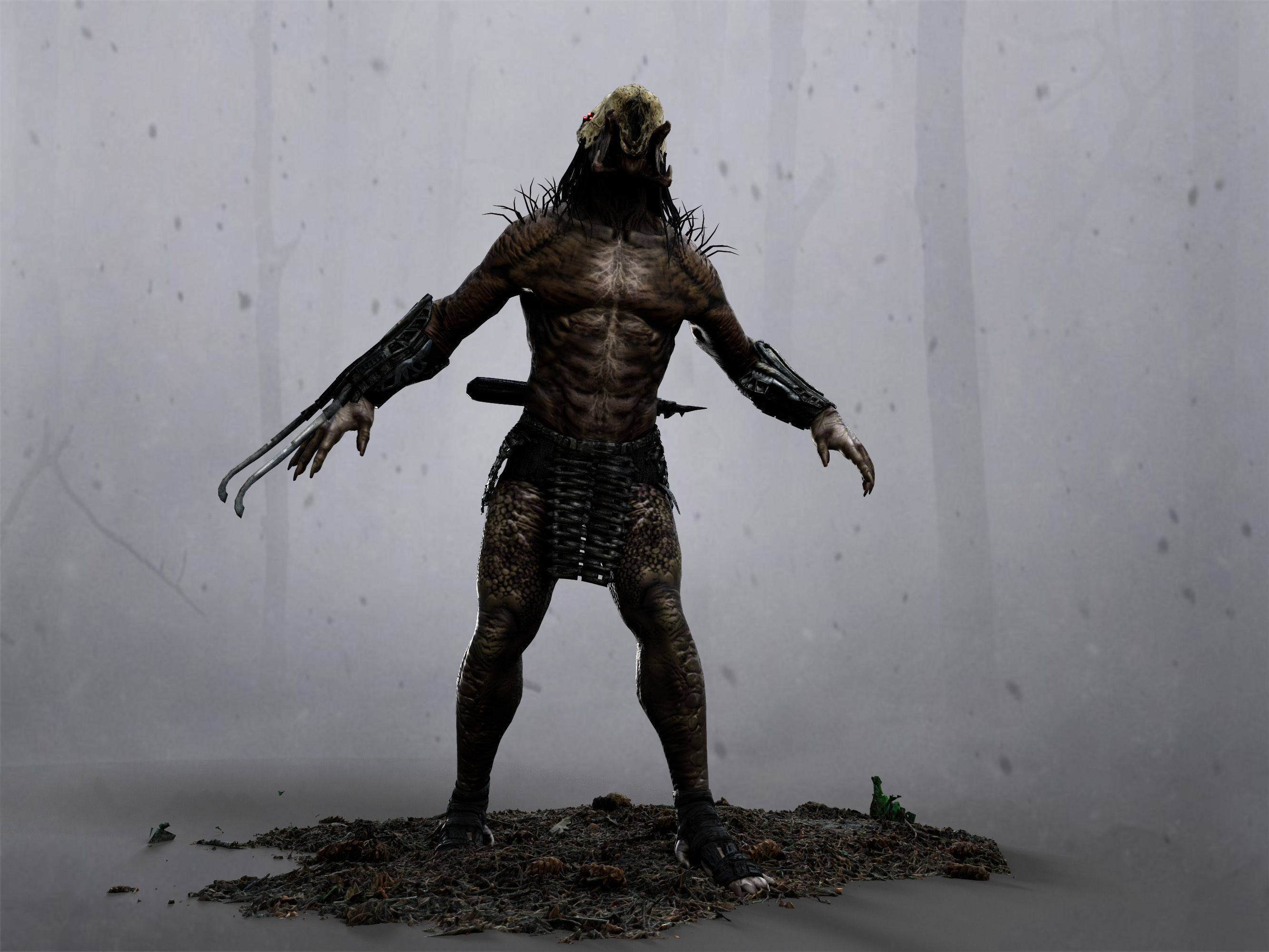 3D model Feral Predator VR / AR / low-poly rigged | CGTrader