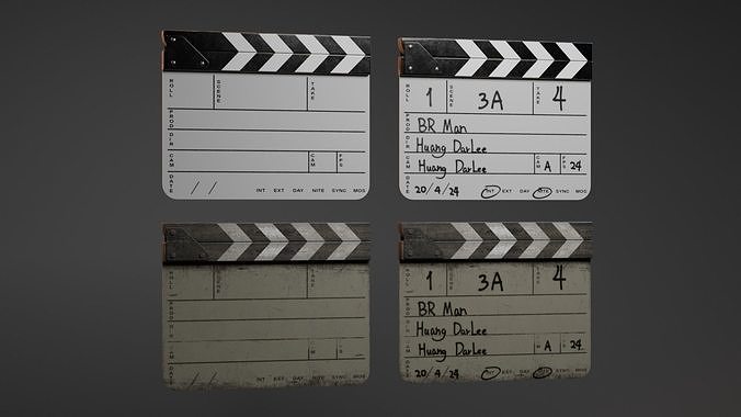 Clapperboard Film slate 3D model | CGTrader