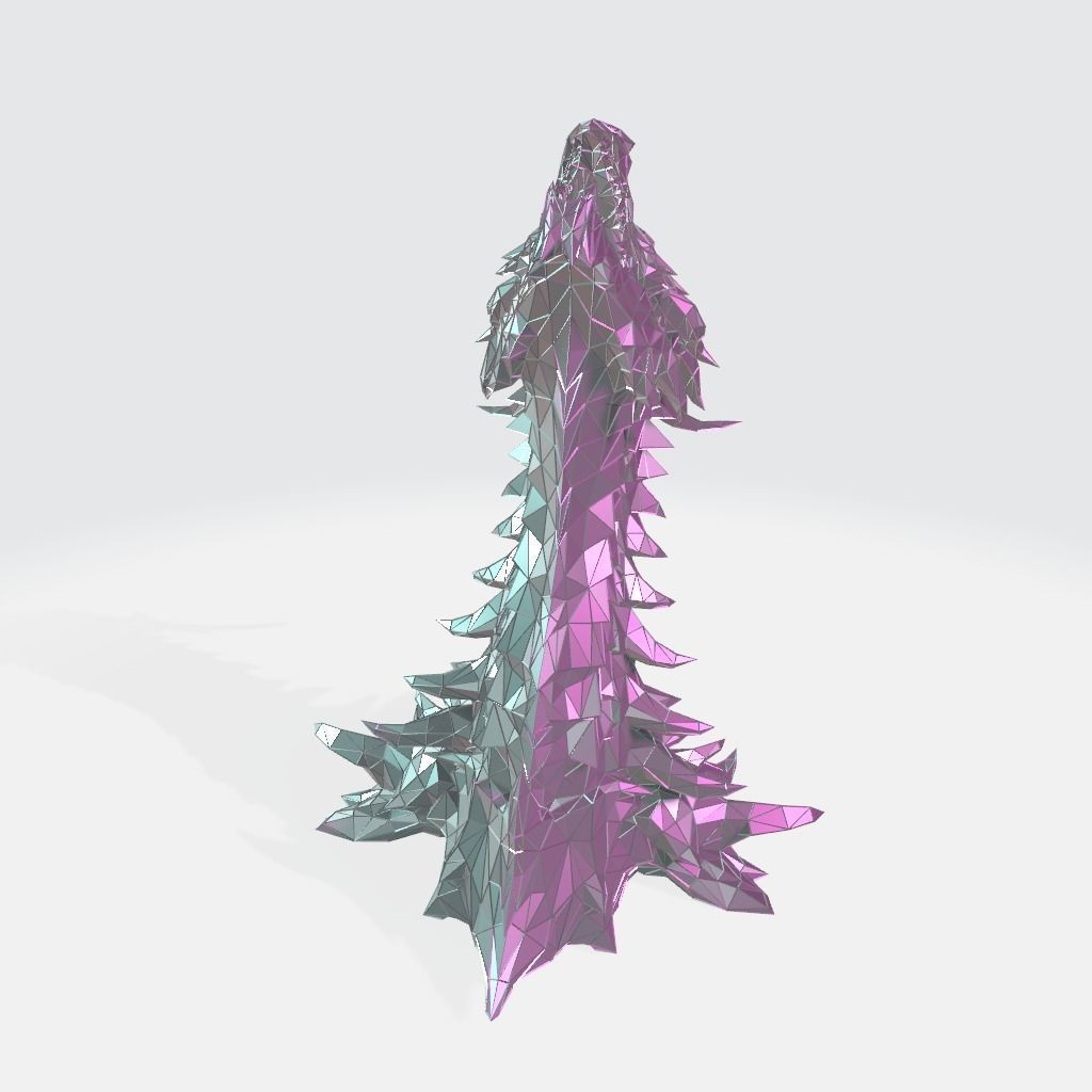 Alduin Elder Scrolls WIREFRAME VORONOI WIREMESH MESH 3D model 3D ...