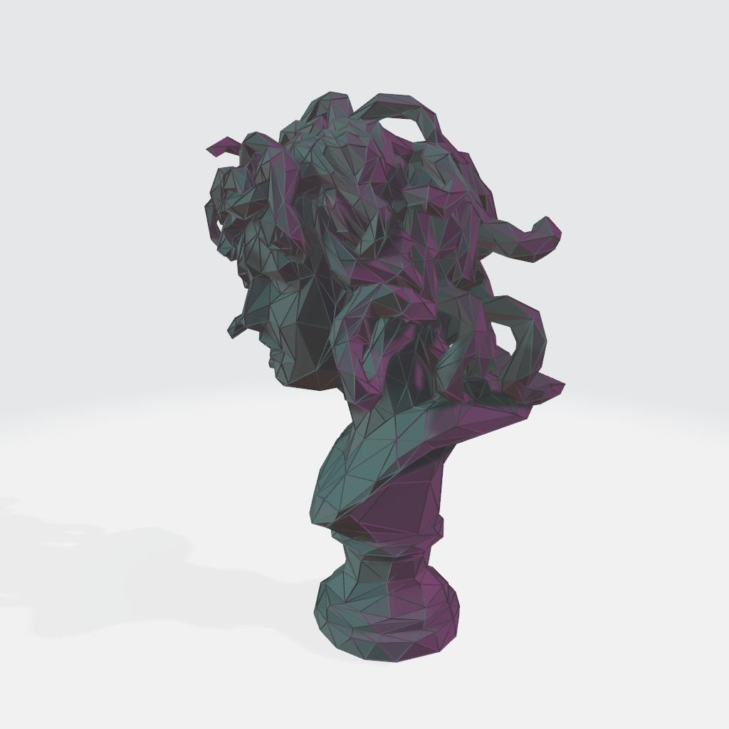 Medusa bust WIREFRAME VORONOI WIREMESH MESH 3D model 3D printable ...
