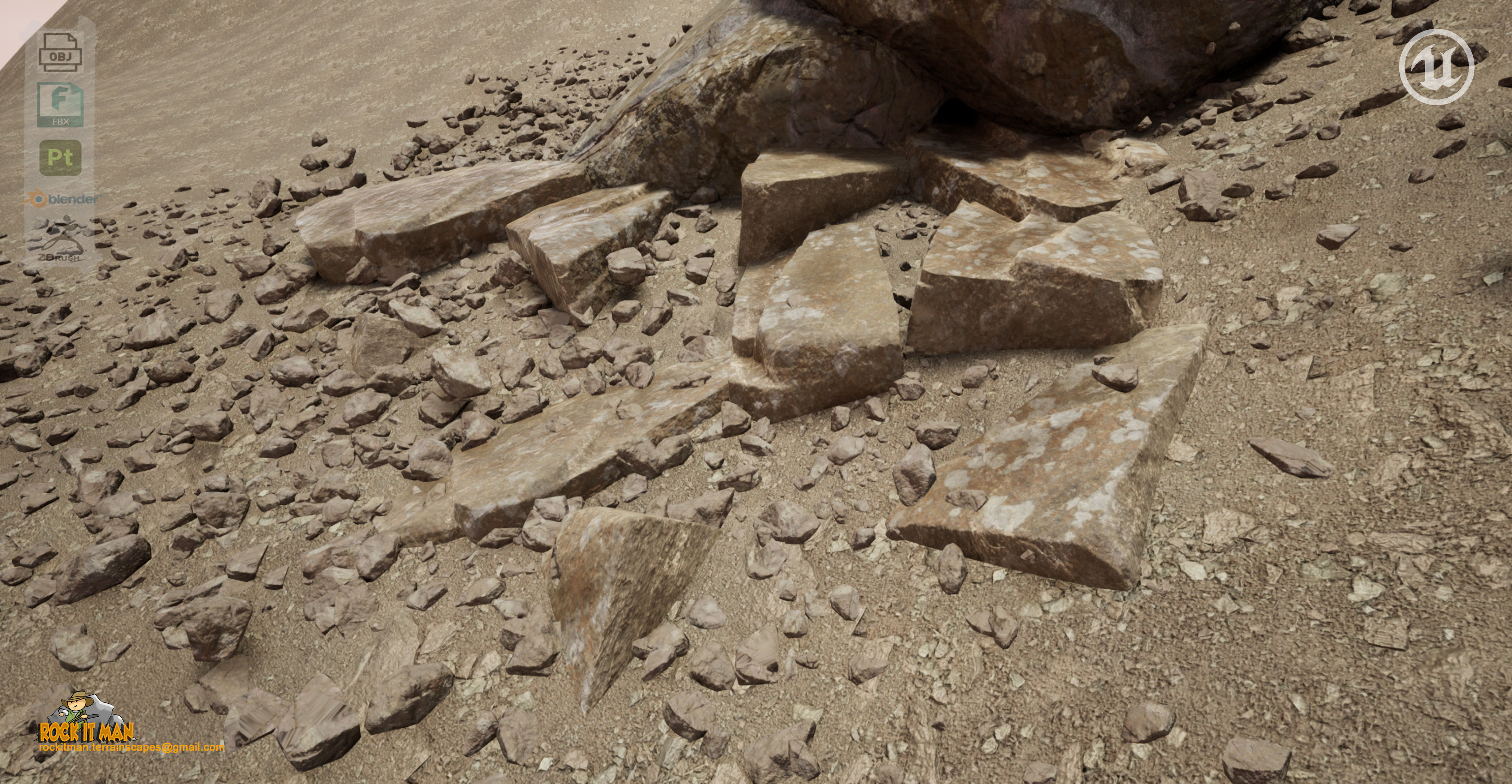 sharp small set free VR / AR / low-poly 3D model | CGTrader