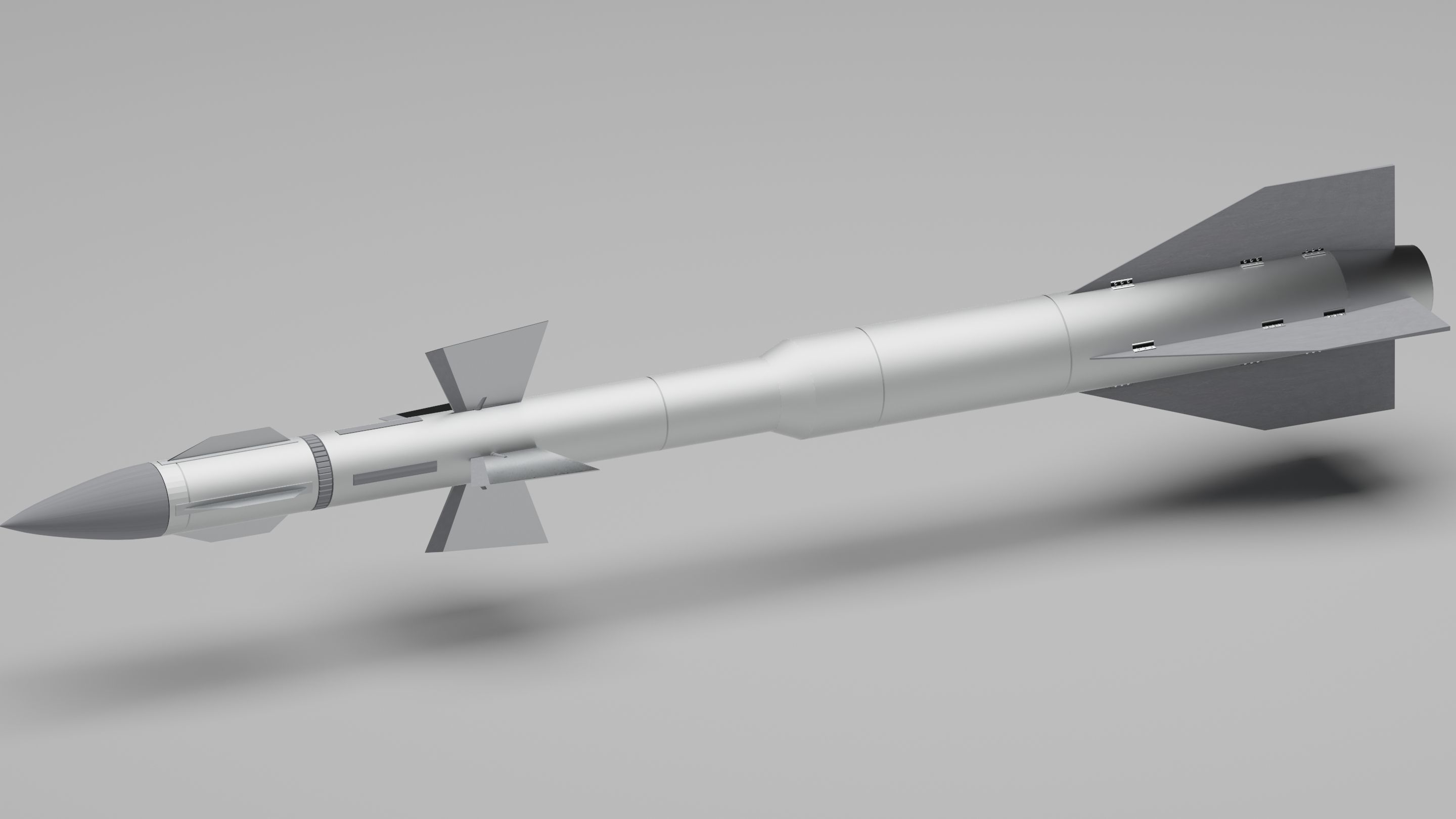 China Vympel R-27 AA-10Alamo Missile free VR / AR / low-poly 3D model ...