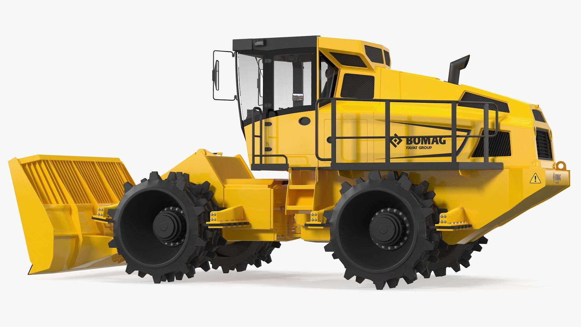 Bomag BC 473 RB5 Refuse Compactor Rigged 3D model rigged | CGTrader