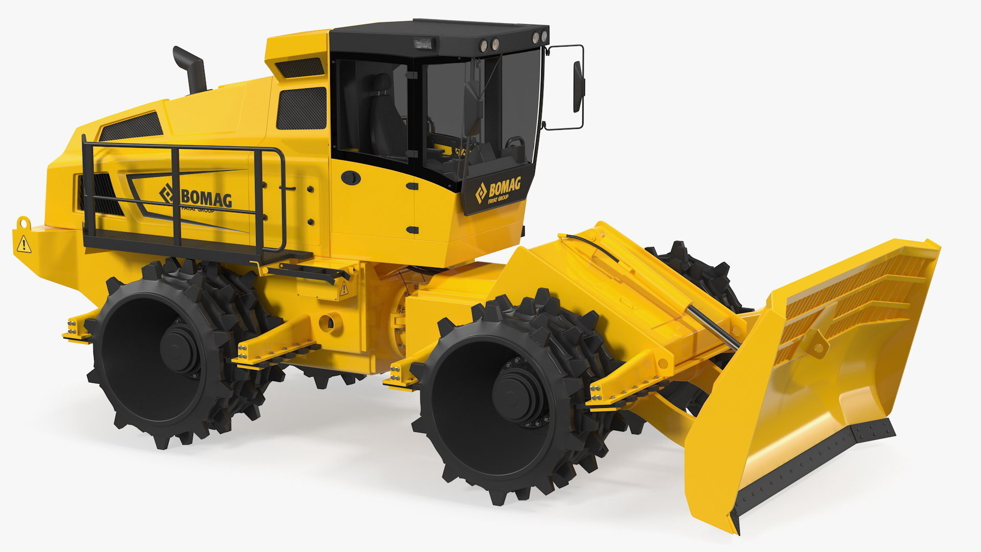 Bomag BC 473 RB5 Refuse Compactor Rigged 3D model rigged | CGTrader