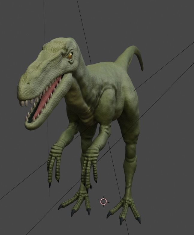 Stylized raptor 3D model | CGTrader