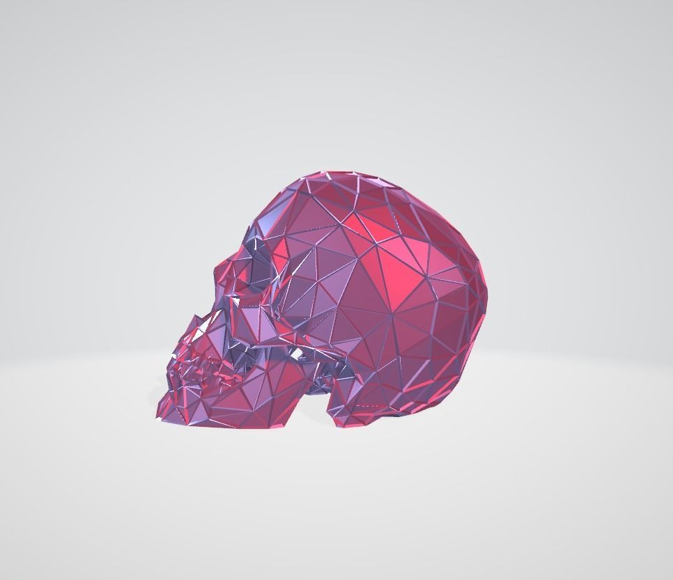Skull WIREFRAME VORONOI WIREMESH MESH 3D model 3D printable | CGTrader