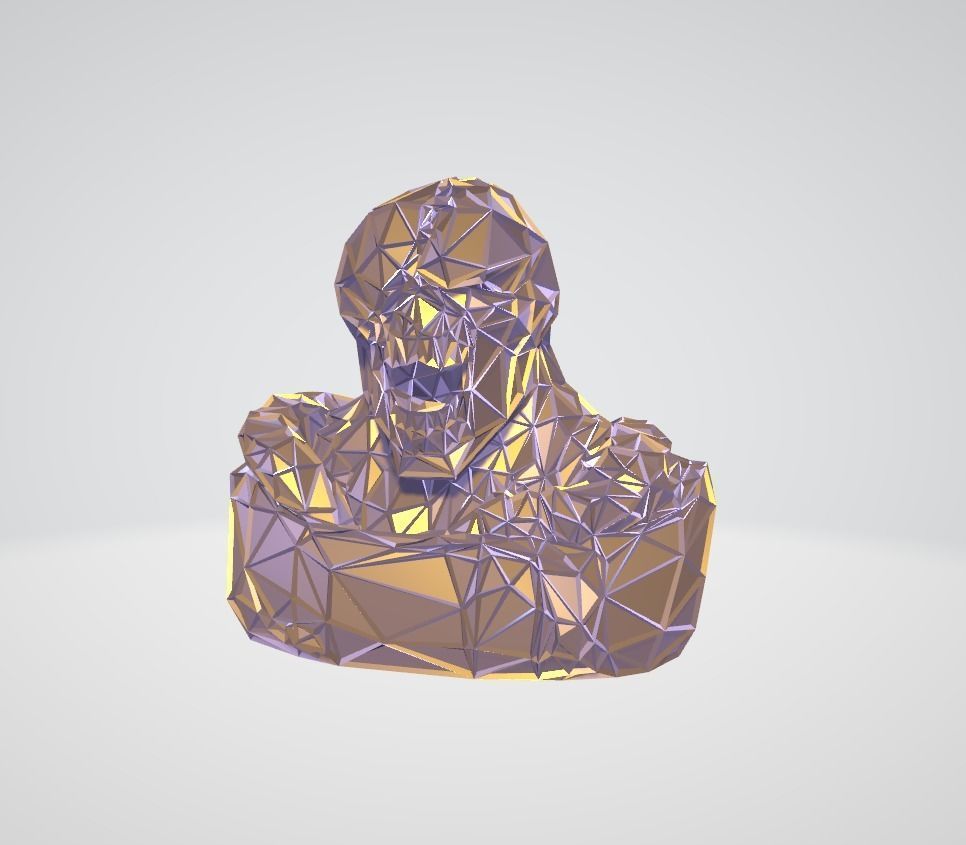 Nemesis Resident Evil bust WIREFRAME VORONOI WIREMESH MESH 3D model 3D ...