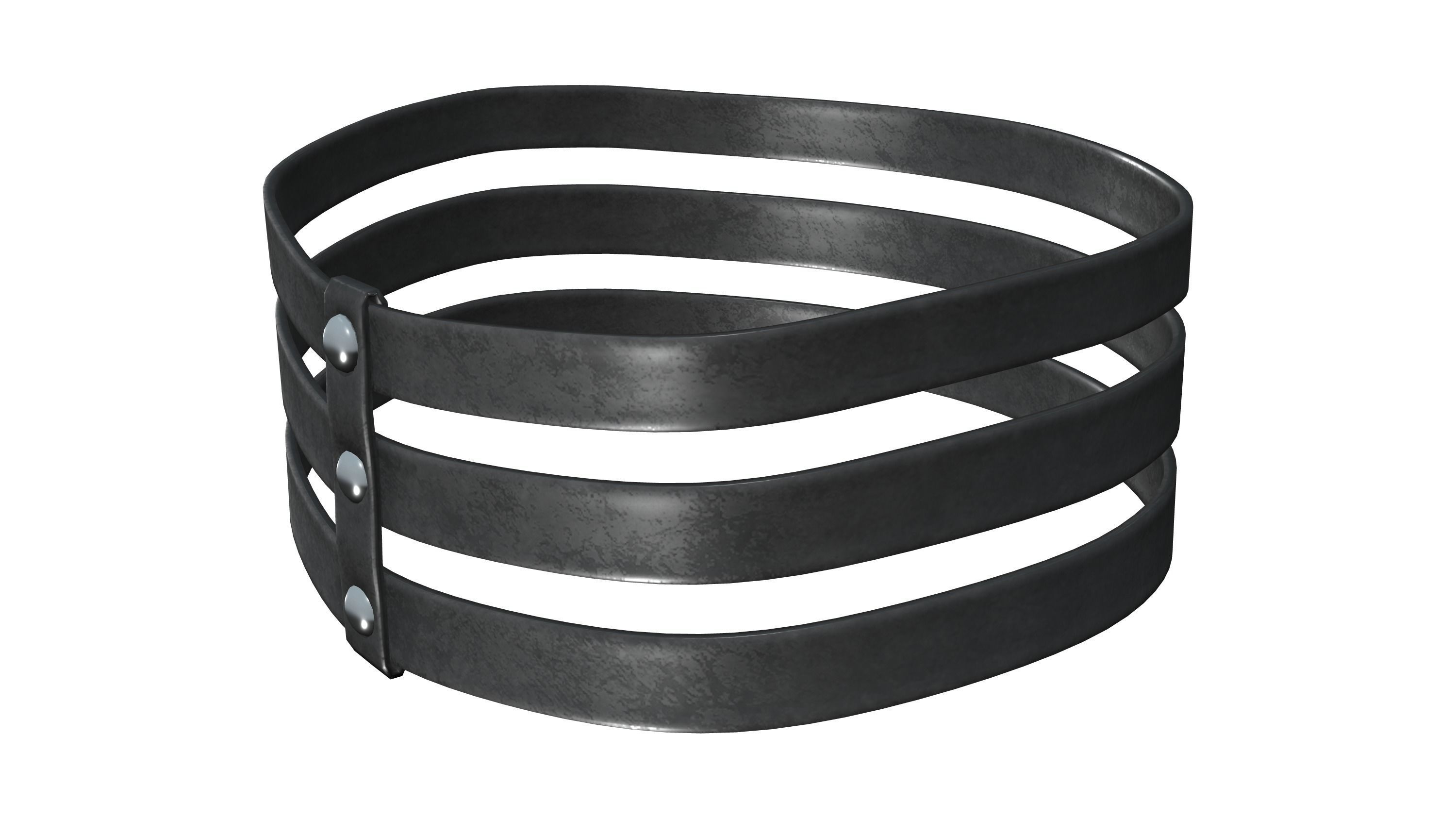3D model 3 Tier Chocker Necklace VR / AR / low-poly | CGTrader