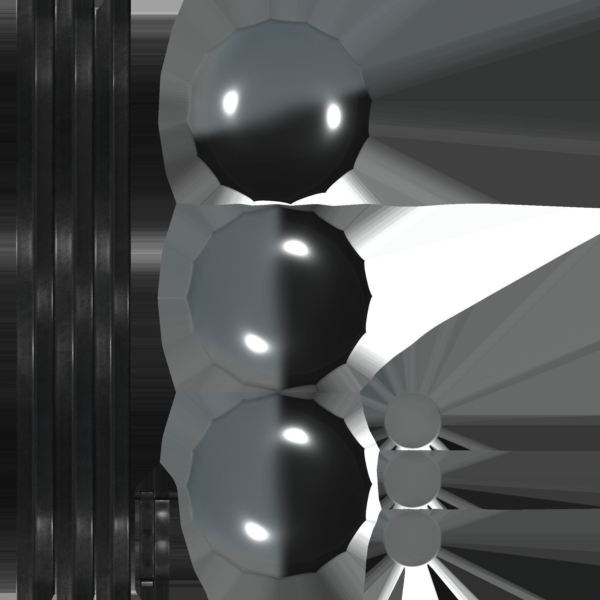 3D model 3 Tier Chocker Necklace VR / AR / low-poly | CGTrader