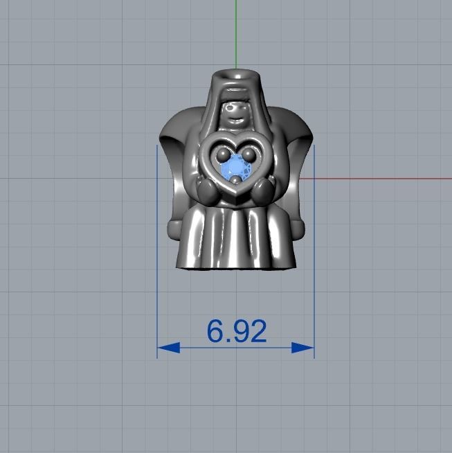 pandora jewelry angel 3D model 3D printable | CGTrader