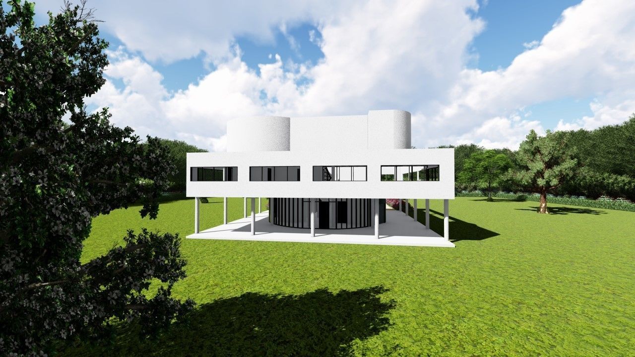 Le Corbusiers Villa Savoye 3D model | CGTrader