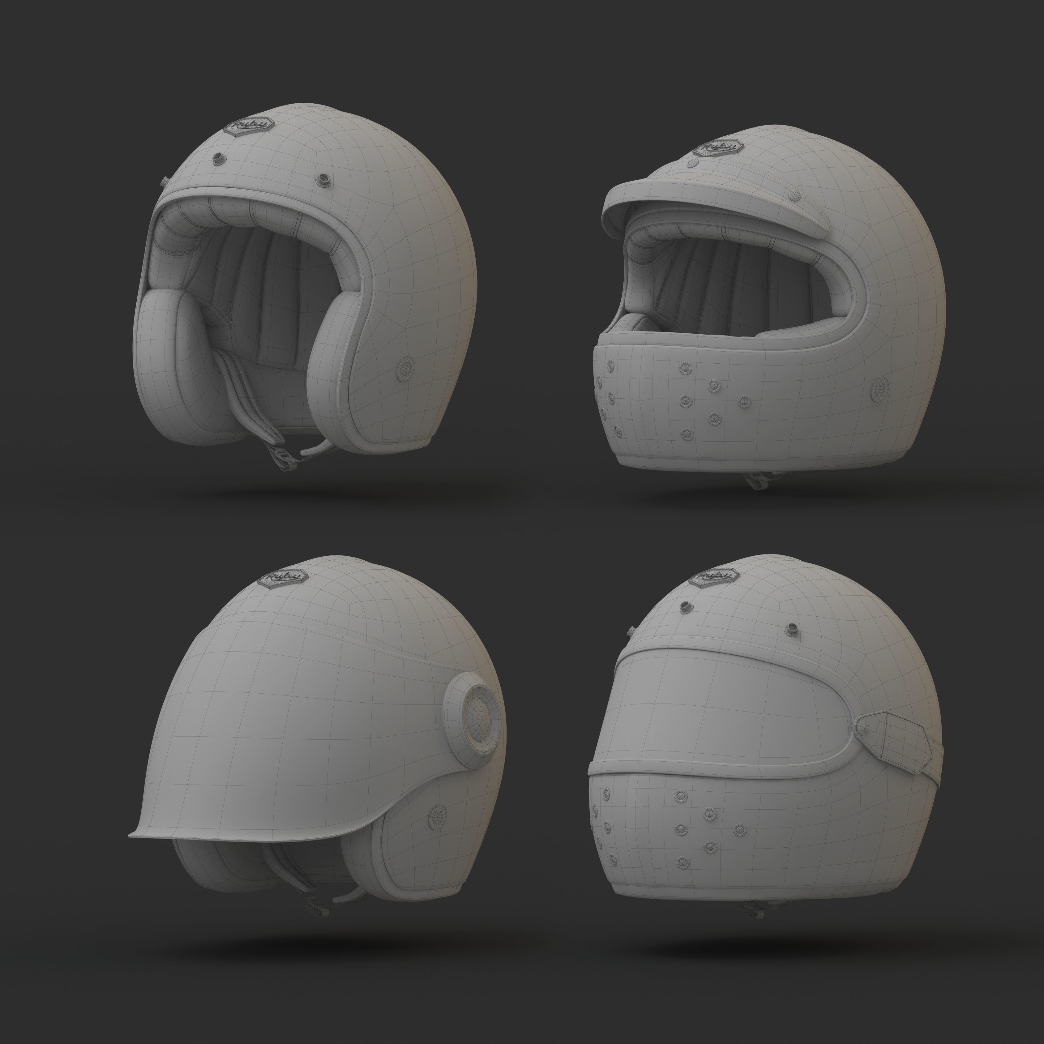 Motorcycle Helmet 3D model | CGTrader