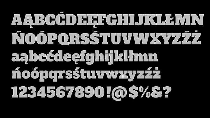 Alfa Slab One font - quad topology 3D model | CGTrader