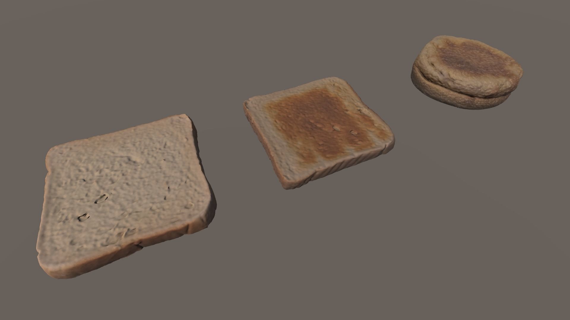 3D model Scanned Toasts VR / AR / low-poly | CGTrader