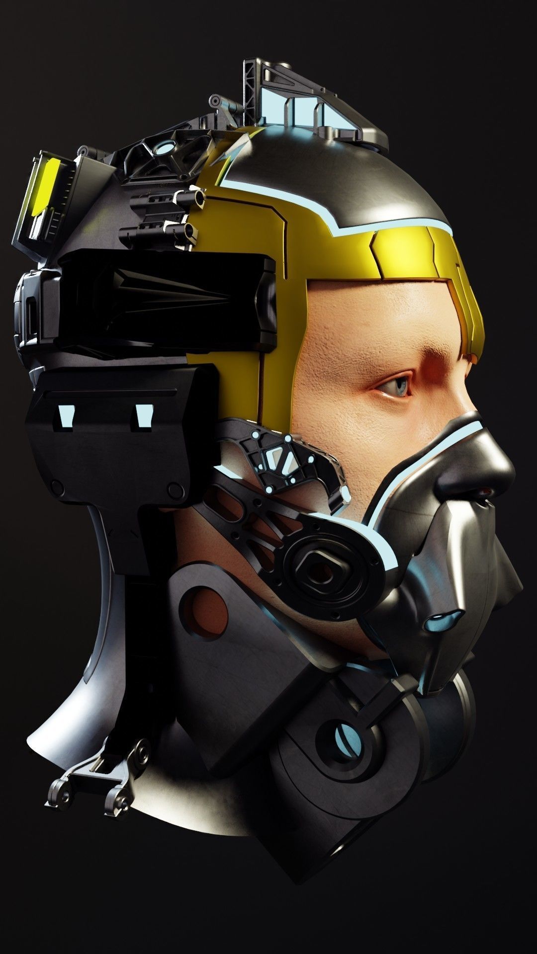 Sci-fi Character Cyborg 001 3D model | CGTrader