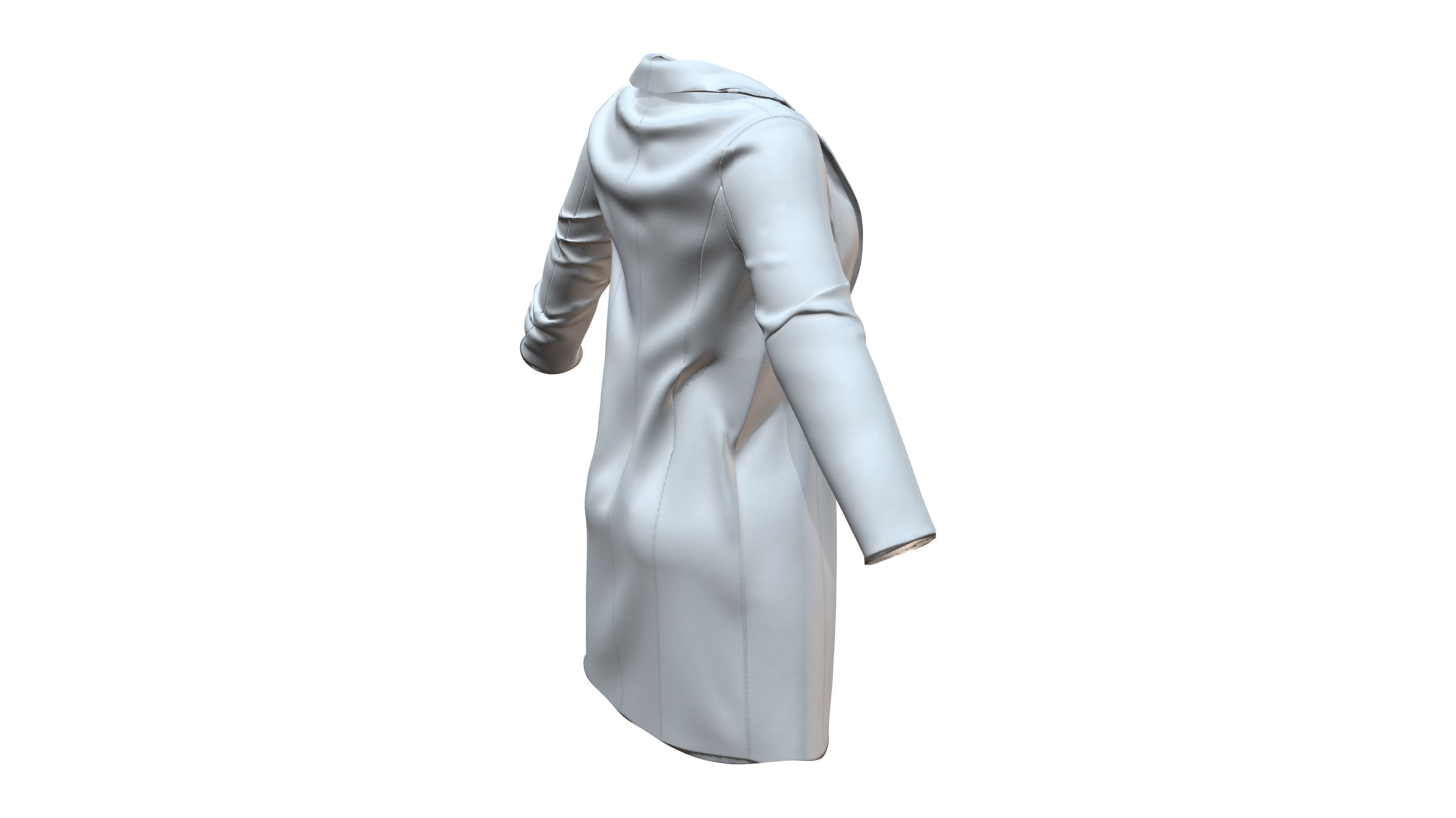 3D model Women Lab Coat VR / AR / low-poly | CGTrader