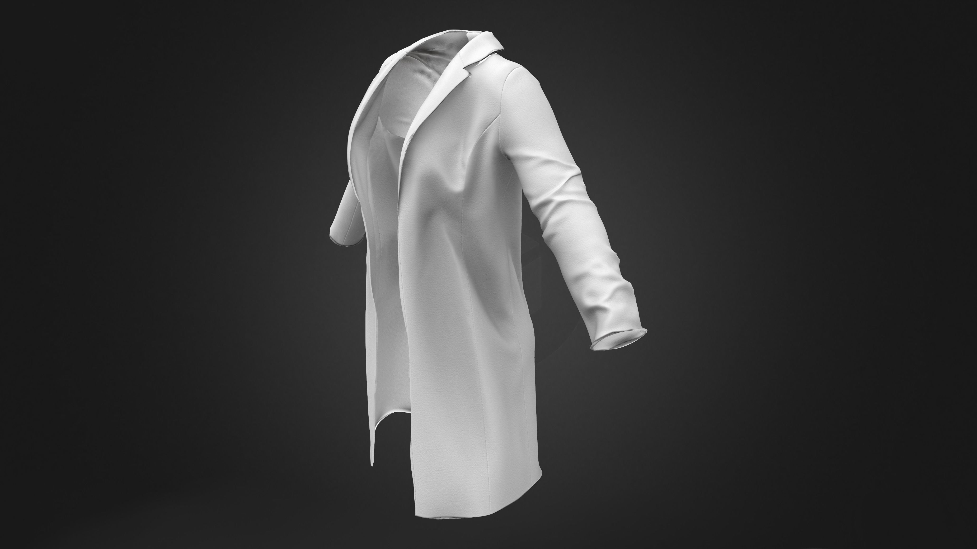 3D model Women Lab Coat VR / AR / low-poly | CGTrader