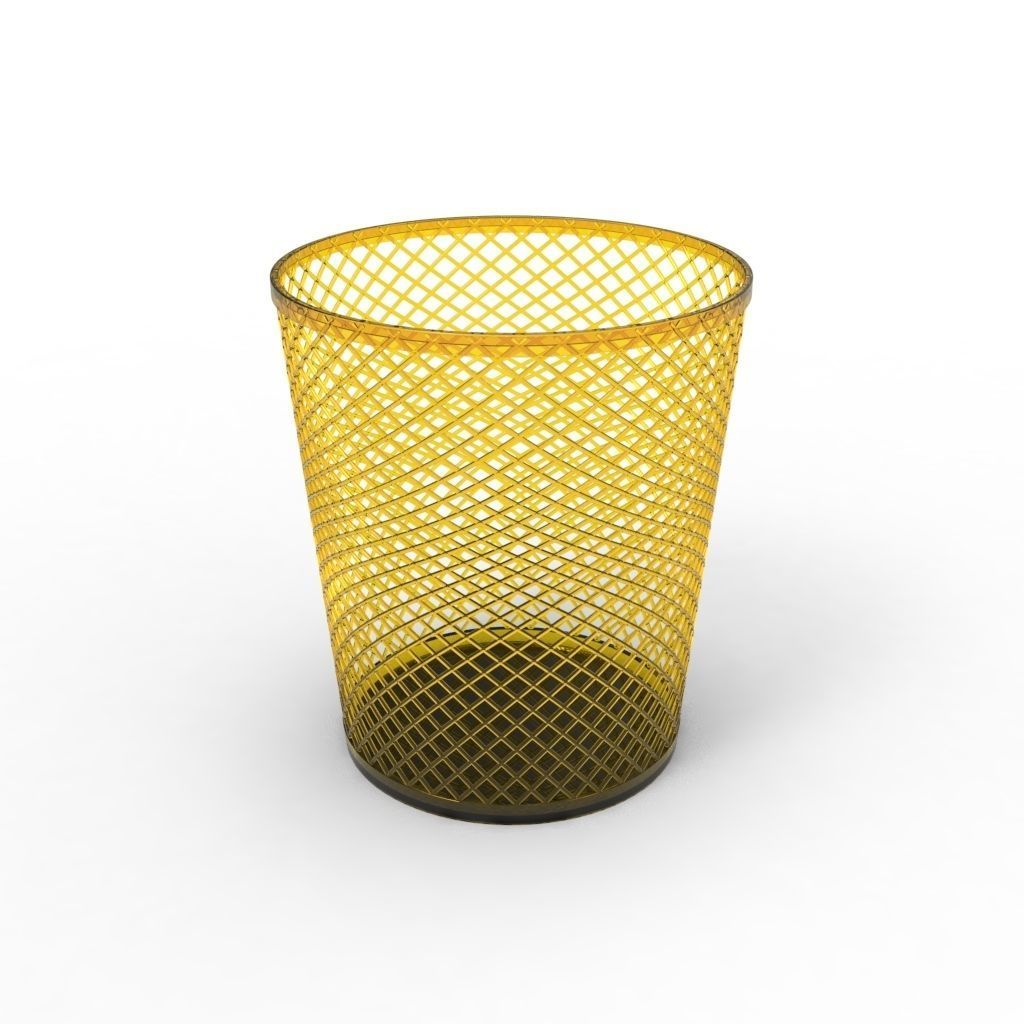 Wire mesh waste basket 3D model | CGTrader