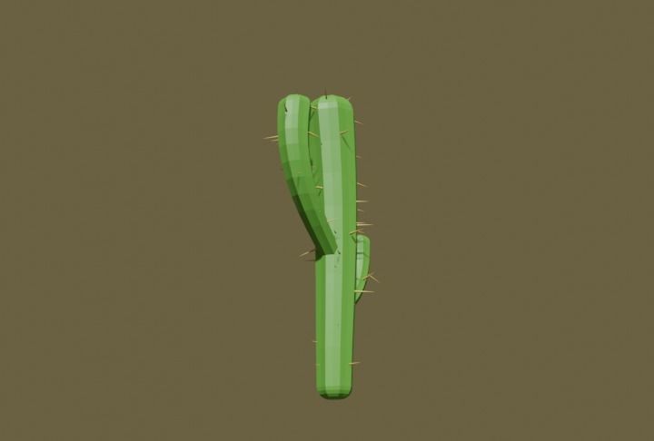 Simple Cartoon Cactus free VR / AR / low-poly 3D model | CGTrader