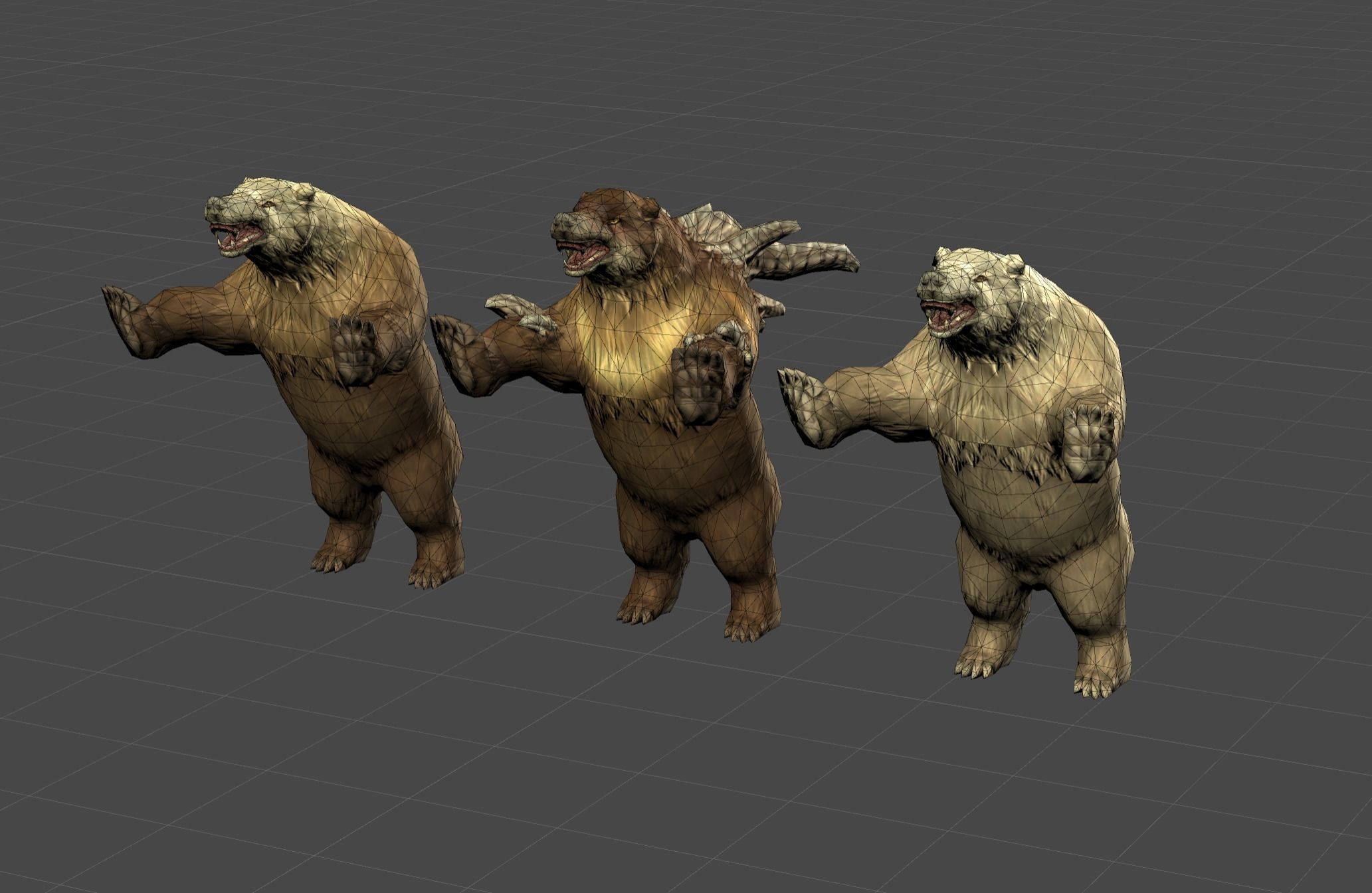 3D model Bear Beast Mutant VR / AR / low-poly | CGTrader