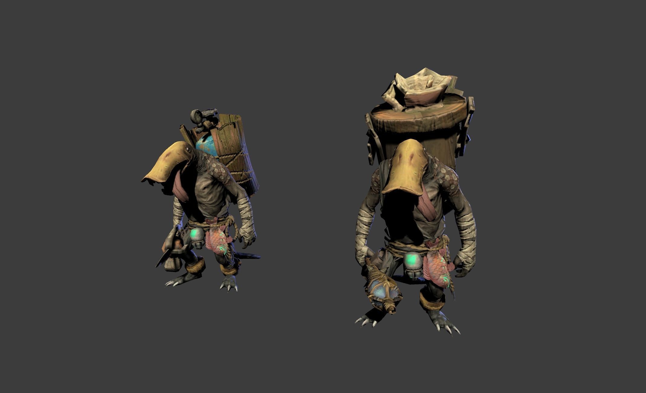 3D model Duck Worker Mutant Alien VR / AR / low-poly | CGTrader