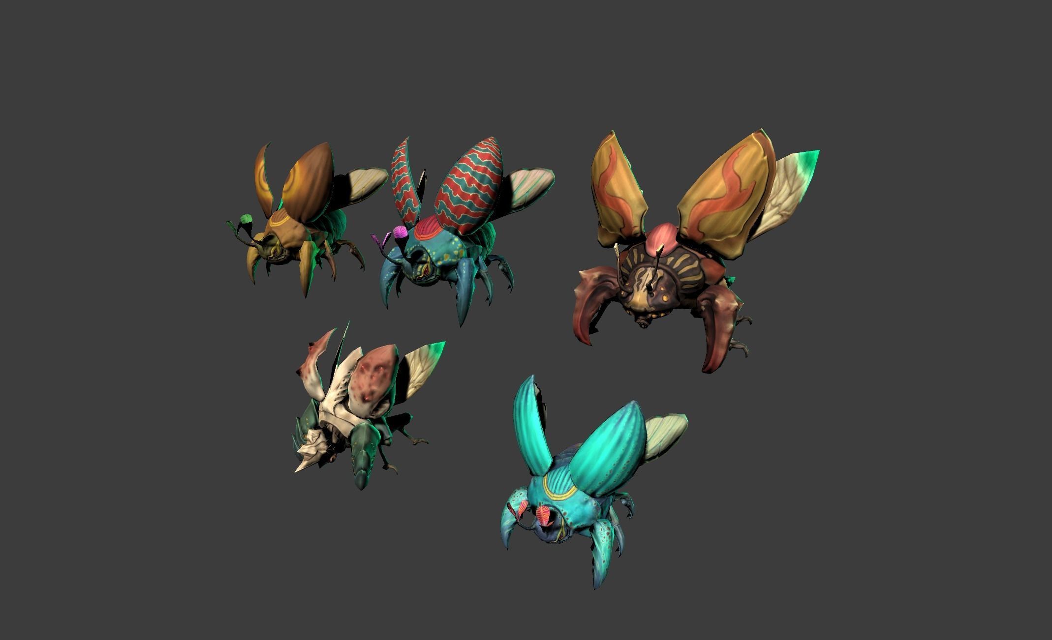 3D model Beetle Creature Bug Mutant VR / AR / low-poly | CGTrader
