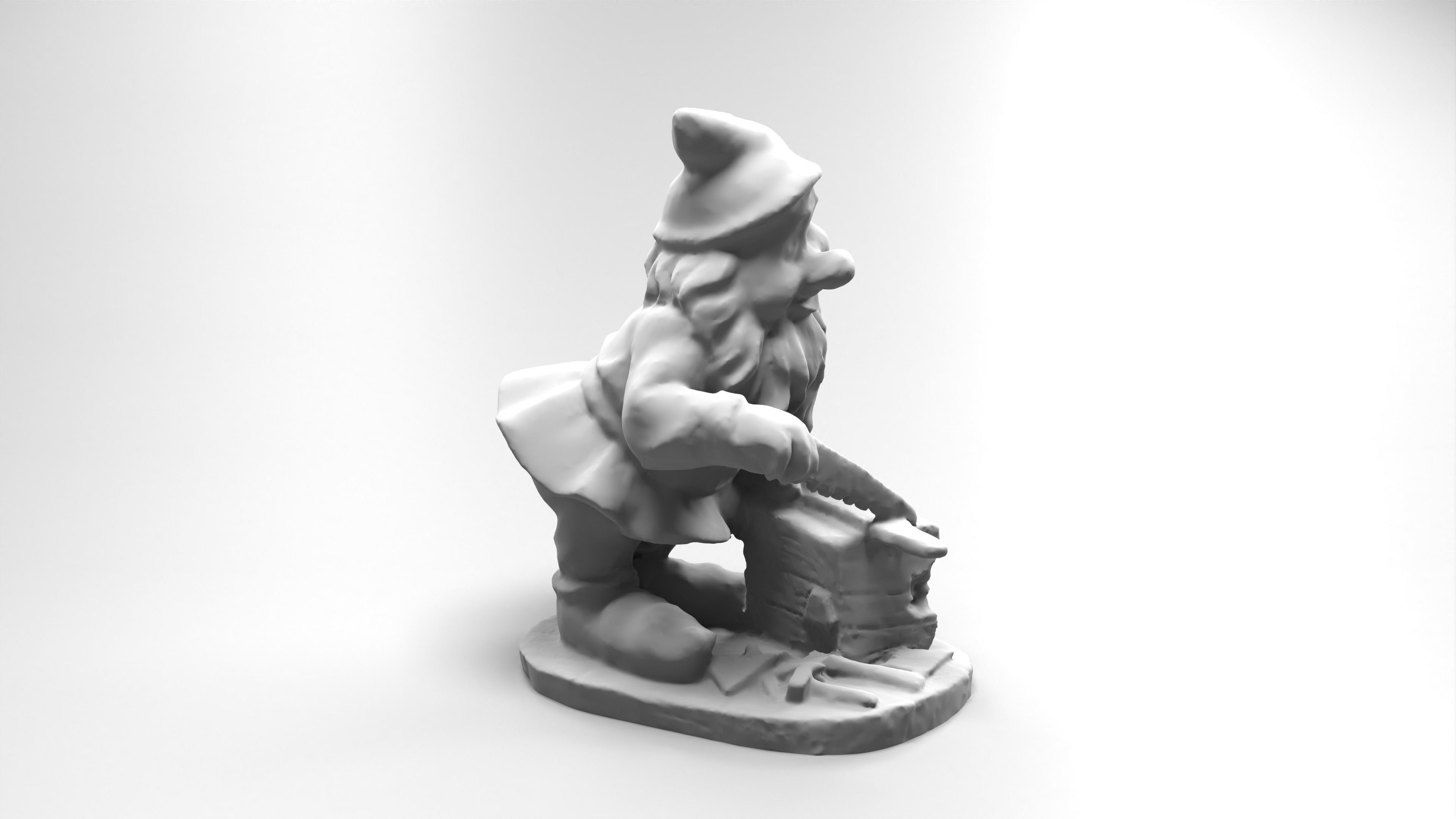 Stylized Character Gnome 02 HP Photoscan 3D model | CGTrader