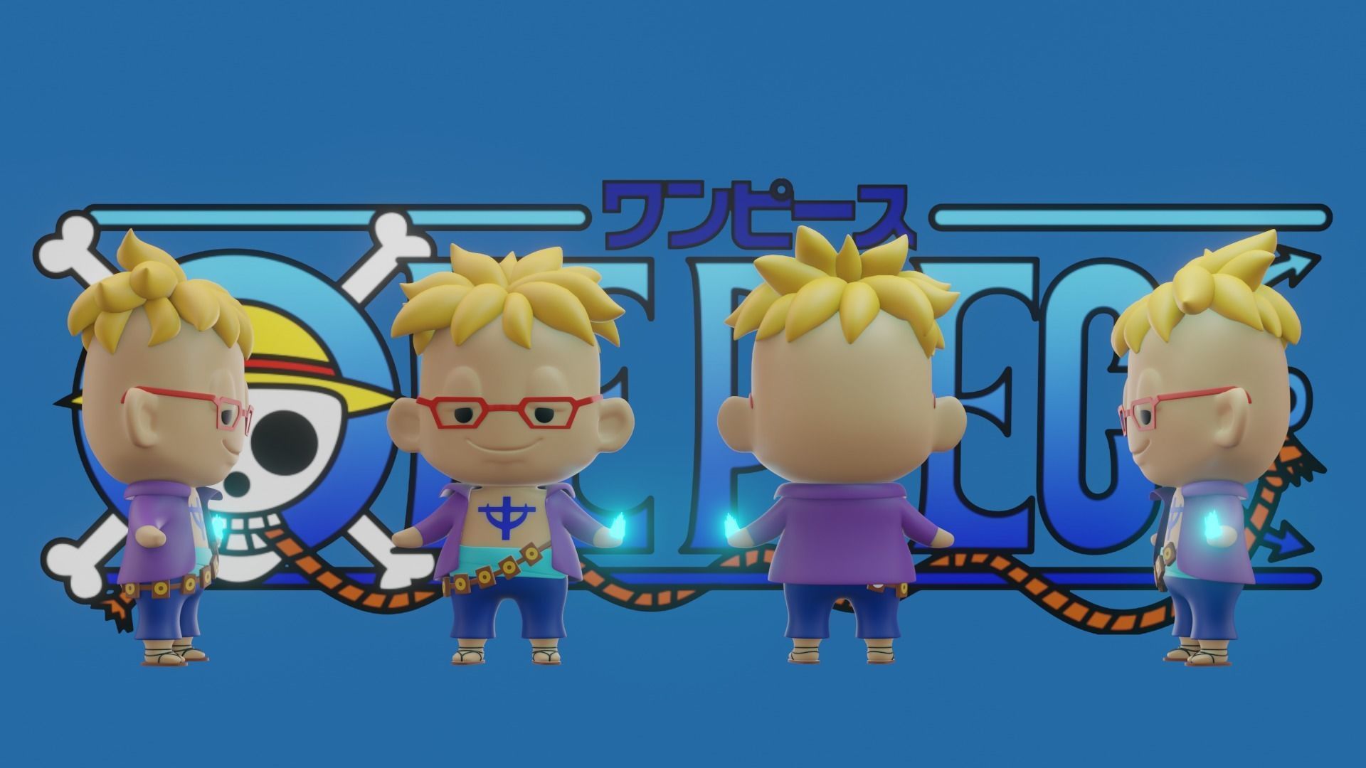 Marco Chibi - One Piece 3D model 3D printable | CGTrader