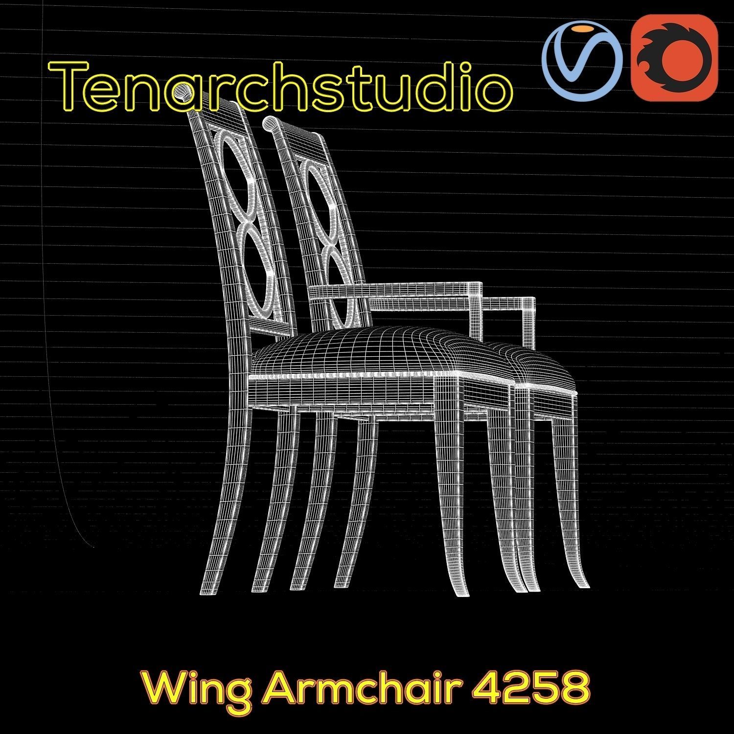 tenarchstudio Baratta Asher Chair 4260 render ready vray corona 3D ...