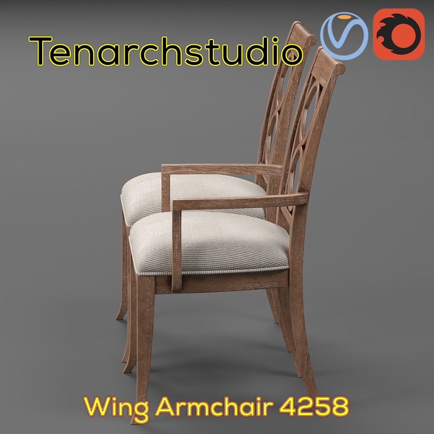 tenarchstudio Baratta Asher Chair 4260 render ready vray corona 3D ...