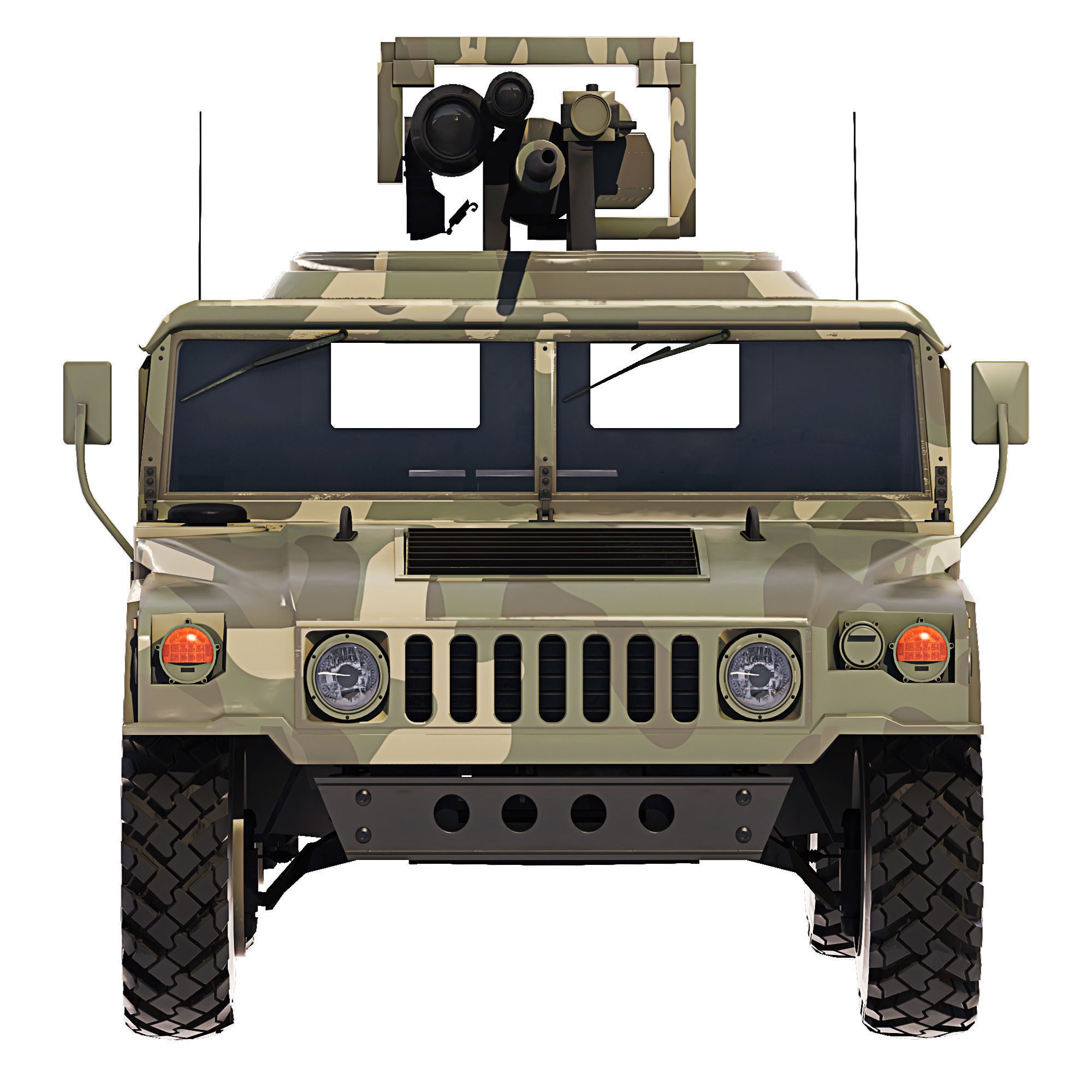 Humvee Military M242 Bushmaster 1989 3D model | CGTrader