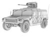 Humvee Military M242 Bushmaster 1989 3D model | CGTrader