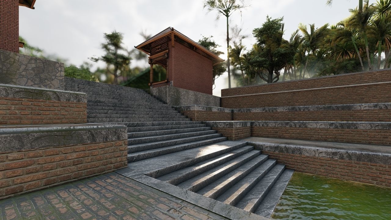 Traditional Newari Hiti 3D model | CGTrader