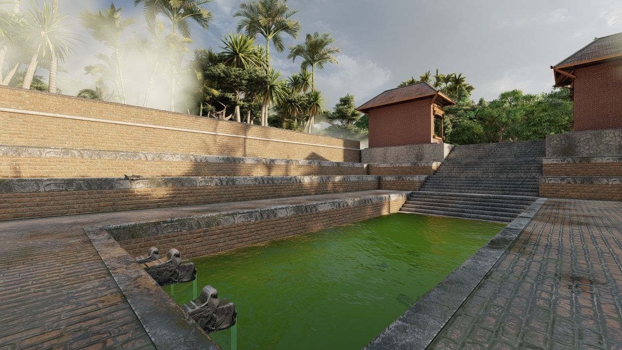 Traditional Newari Hiti 3D model | CGTrader