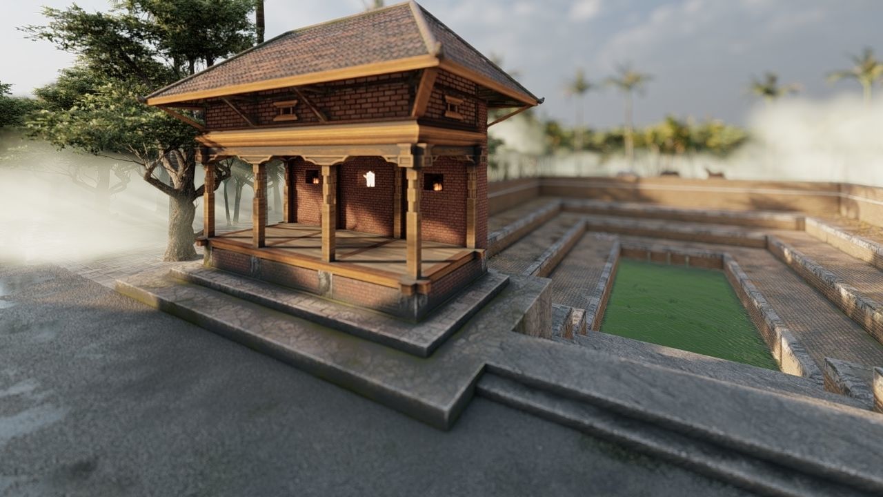 Traditional Newari Hiti 3D model | CGTrader